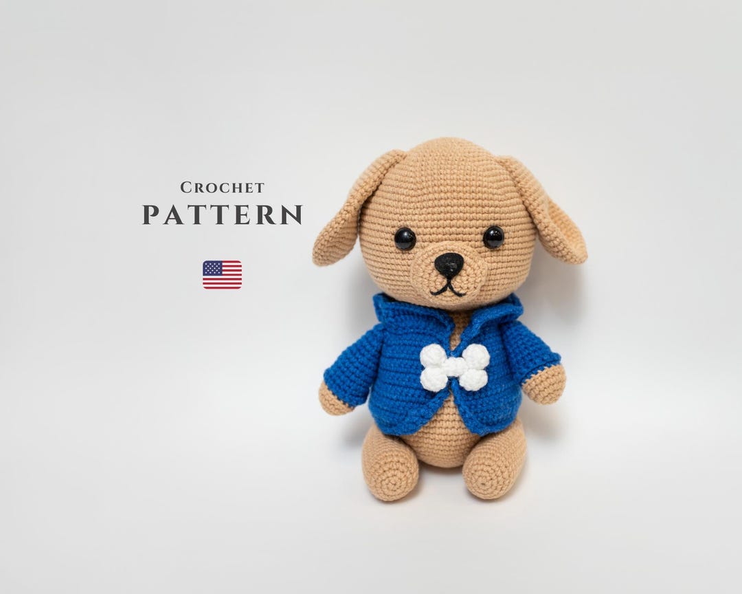Handmade Crochet Dog Toy Pattern - DIY Amigurumi Puppy PDF, Easy ...