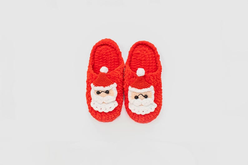 CROCHET PATTERN: Santa Slippers | Children and Adults Slippers ...