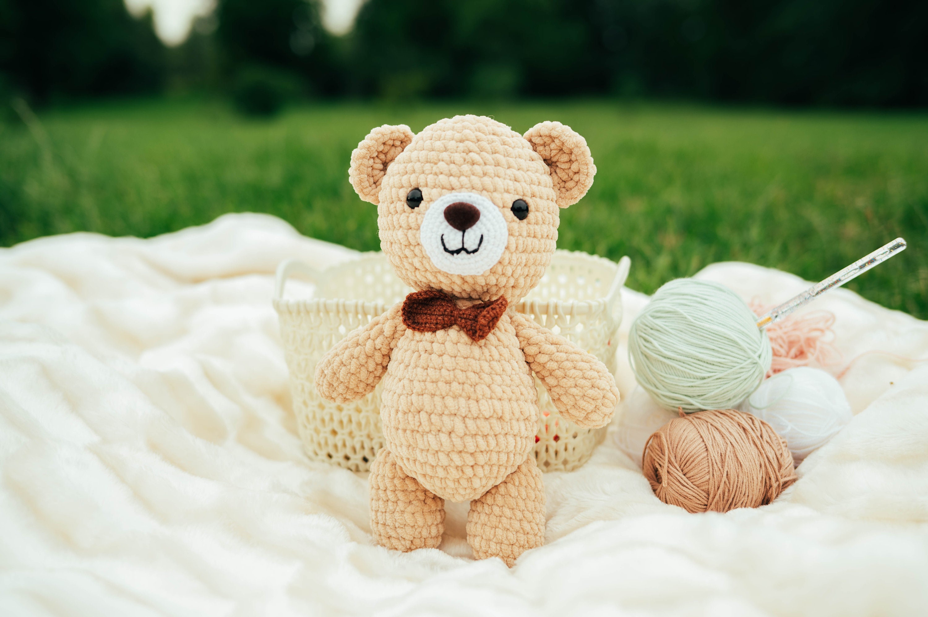Beginner Crochet BEAR FAMILY Pattern - Easy Amigurumi Bears, Simple ...