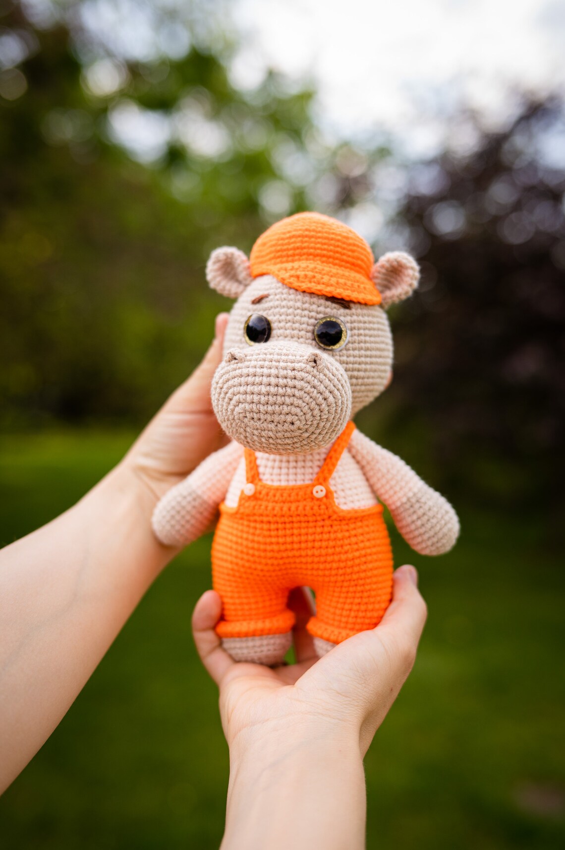 Handmade Crochet Hippo Toy Pattern - DIY Amigurumi Hippo PDF, Simple ...