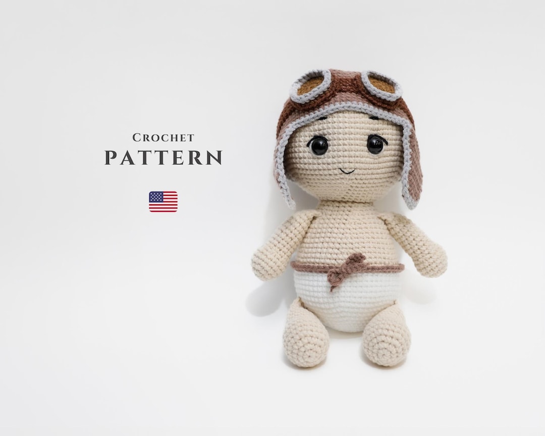 Amigurumi Baby Pilot Crochet Pattern: Easy Kid's Toy (digital Download ...