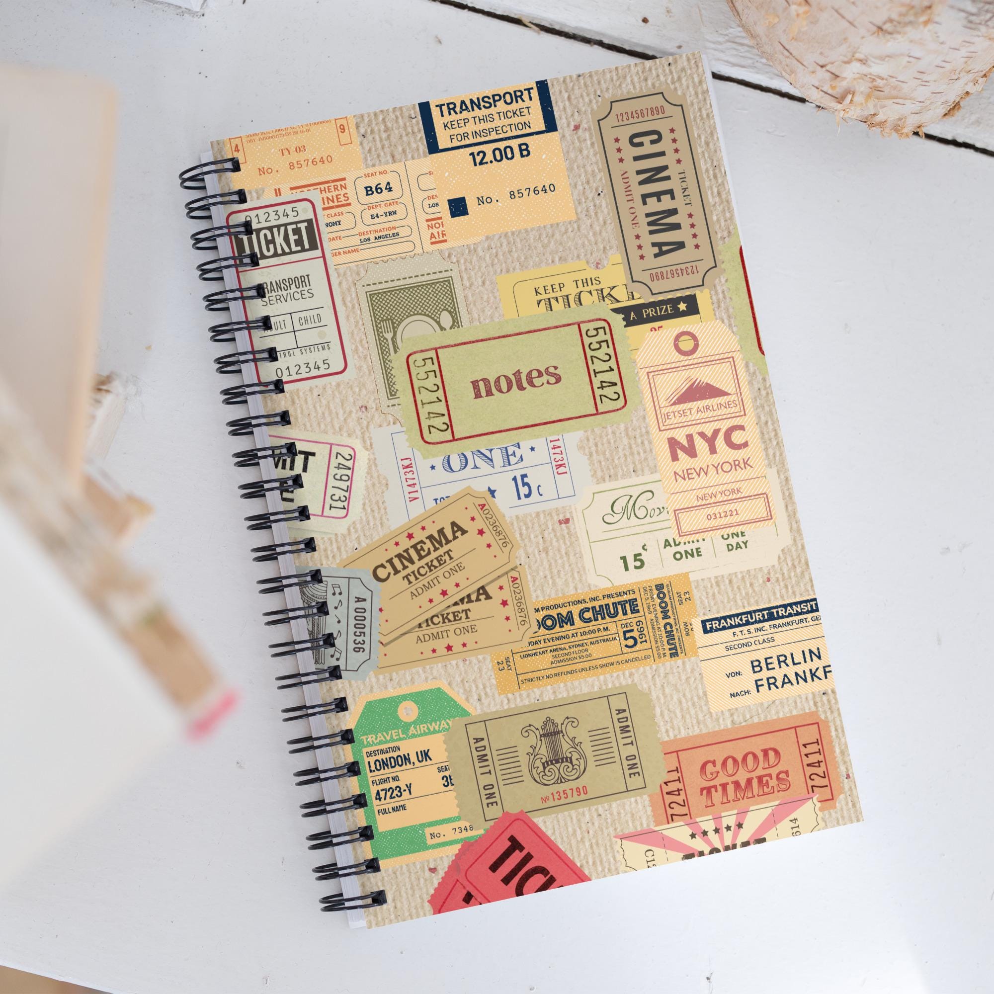 Ticket Stub Notebook - Etsy
