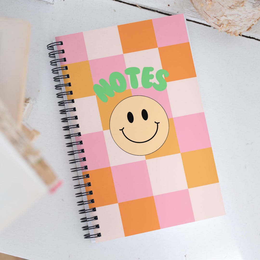 Smiley Notebook - Etsy