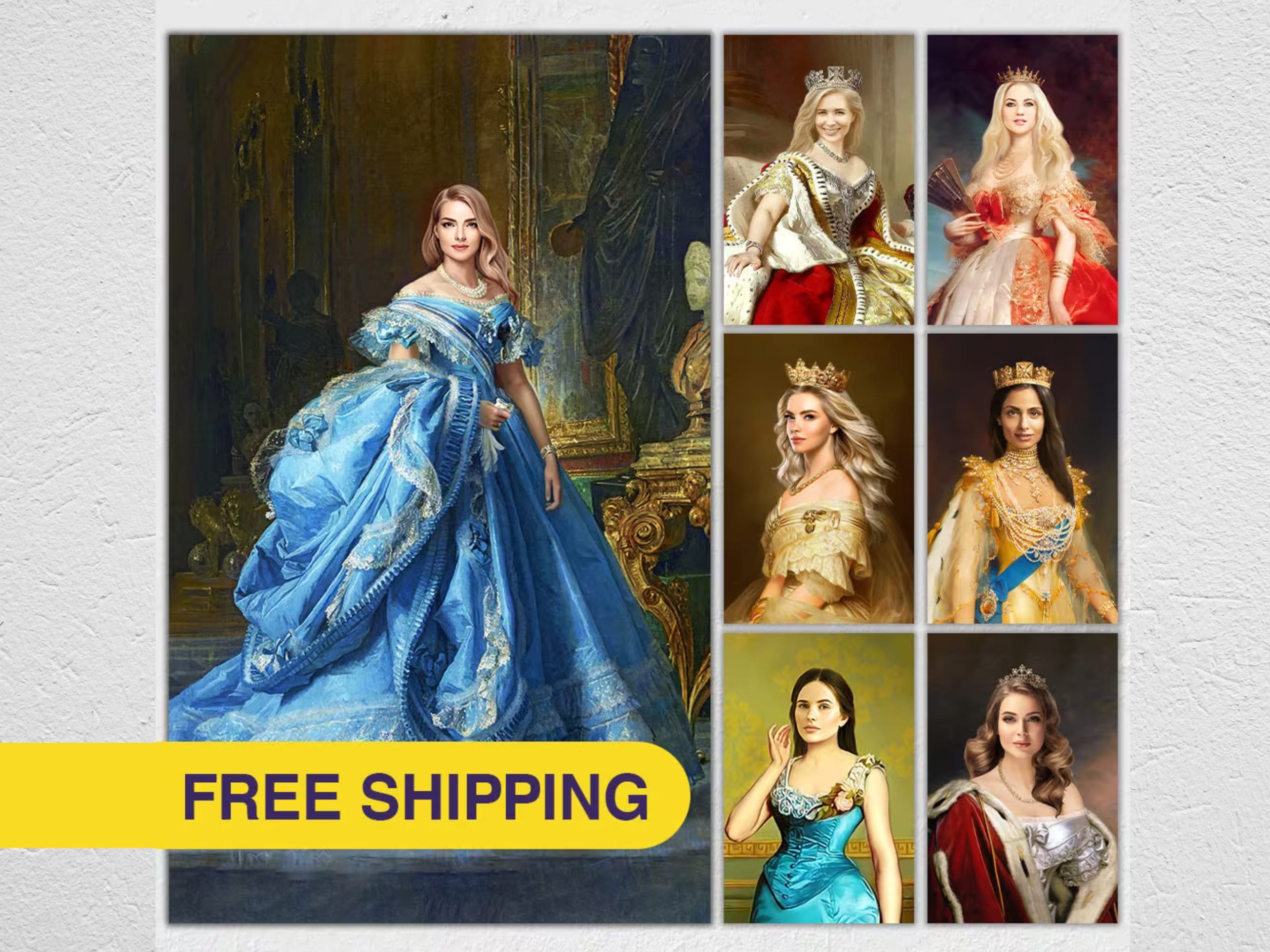 Custom Royal Portrait From Photo, Unique Mothers Day Gift, Turn Me ...