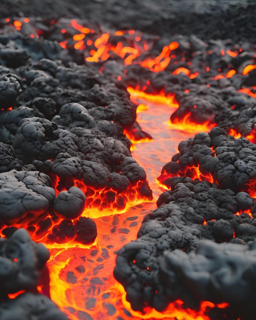 Wall Art of Molten Lava, Volcano Wall Art, Ai, Digital Download Artwork ...