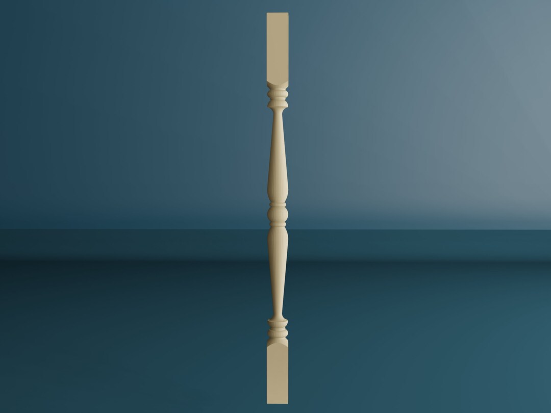 Wood Carved Baluster, Unfinished Wooden Balustrade, Stair Balusters, 1 ...