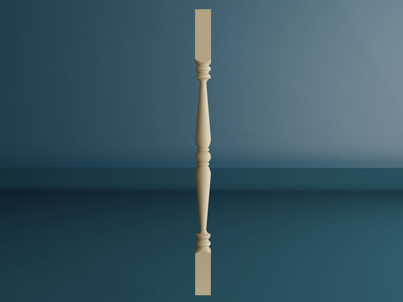 Wood Carved Baluster, Unfinished Wooden Balustrade, Stair Balusters, 1 ...