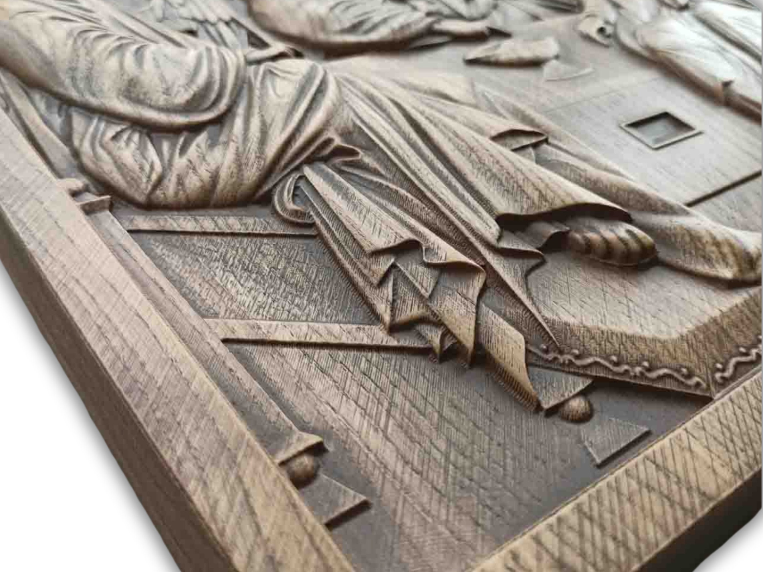 Holy Trinity Icon Wood Carving, Wooden Orthodox Icon of Holy Trinity - Etsy