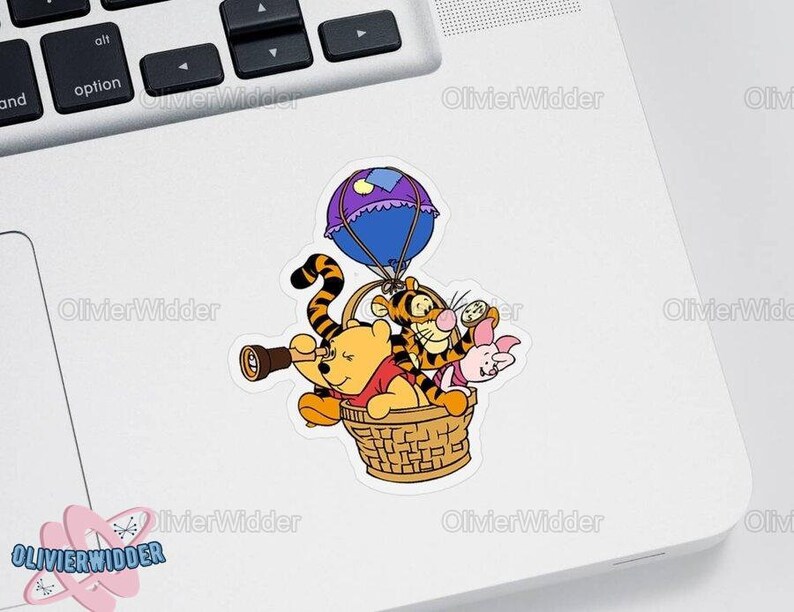 Winnie the Pooh Sticker, Funny Pooh Car Decal, Disney Pooh Laptop ...