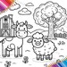 30 Kawaii Farm Animals Coloring Pages, Kids & Adults (PDF) - Etsy
