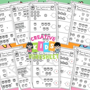 Addition Monsters Math Worksheets , Make Math Exciting for Little ...