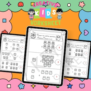 Addition Monsters Math Worksheets , Make Math Exciting for Little ...