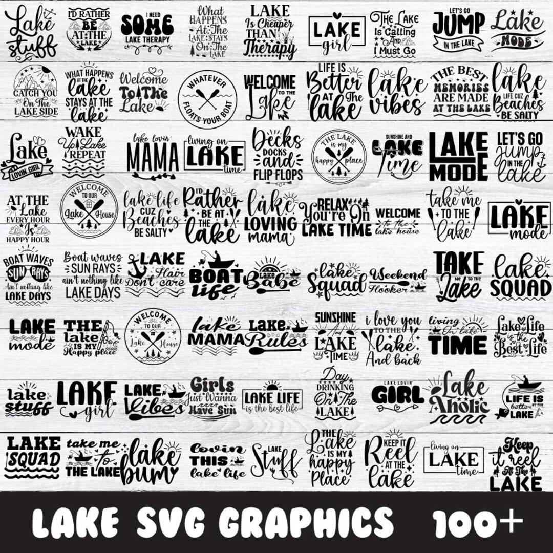 Lake Svg File, Lake House, Lake Quotes, Svg Bundle, Vacation Vibes ...