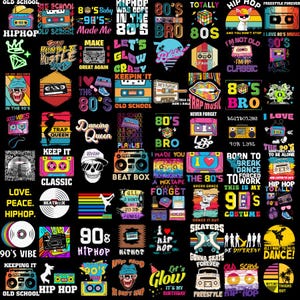 90s Hip Hop Png, Retro Bundle, 90s Party, Old School, Beat Box Png, 90s ...