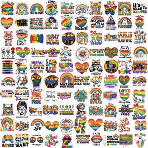 LGBT Pride Printable Bundle, Gay Pride Png, Rainbow Bundle, Lgbt Quotes ...
