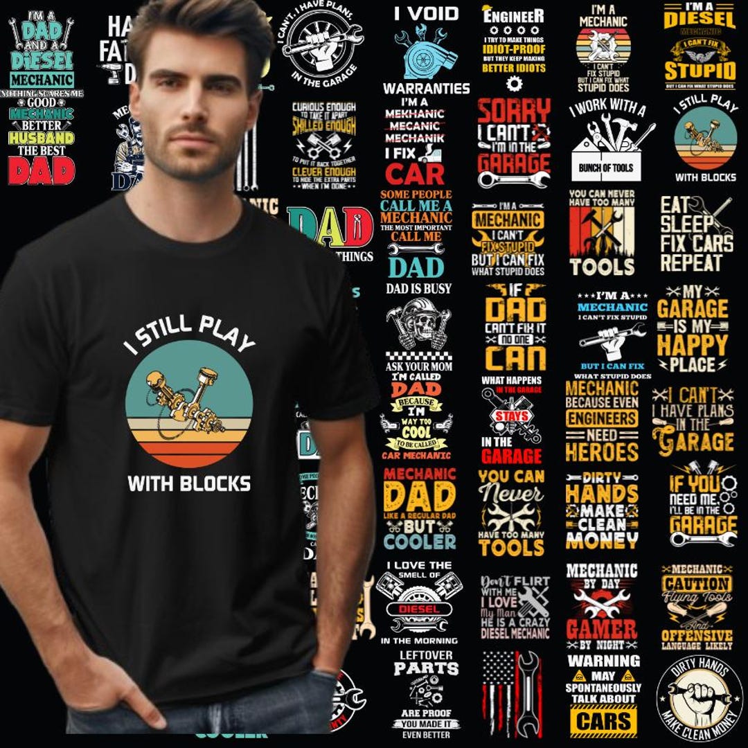 Mechanic Printable Desing, Meghanic Png, Bundle Sublimation, Tools ...