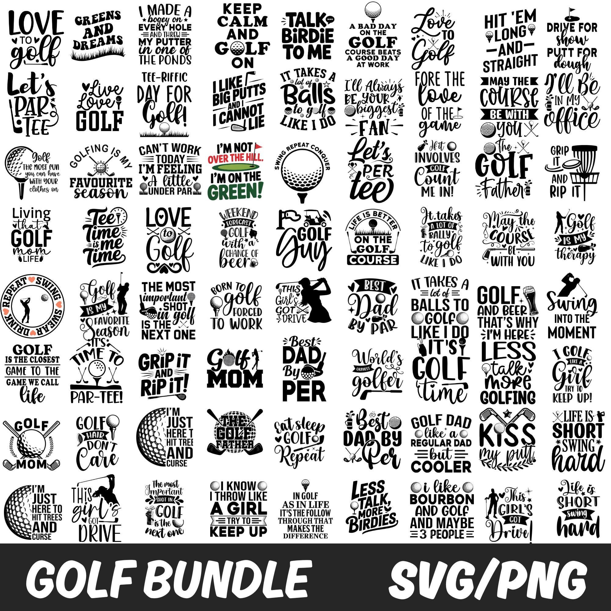 Golf Svg File, Gof Printable, Svg Bundle, Game Day, Golfer Svg, Golf ...