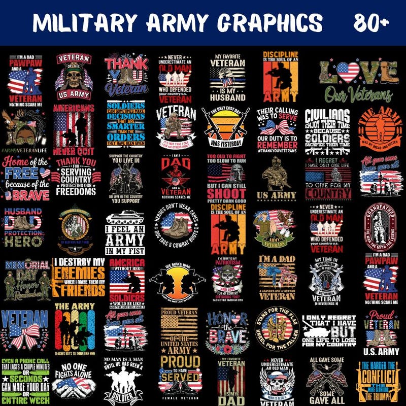 Military Graphics - Etsy