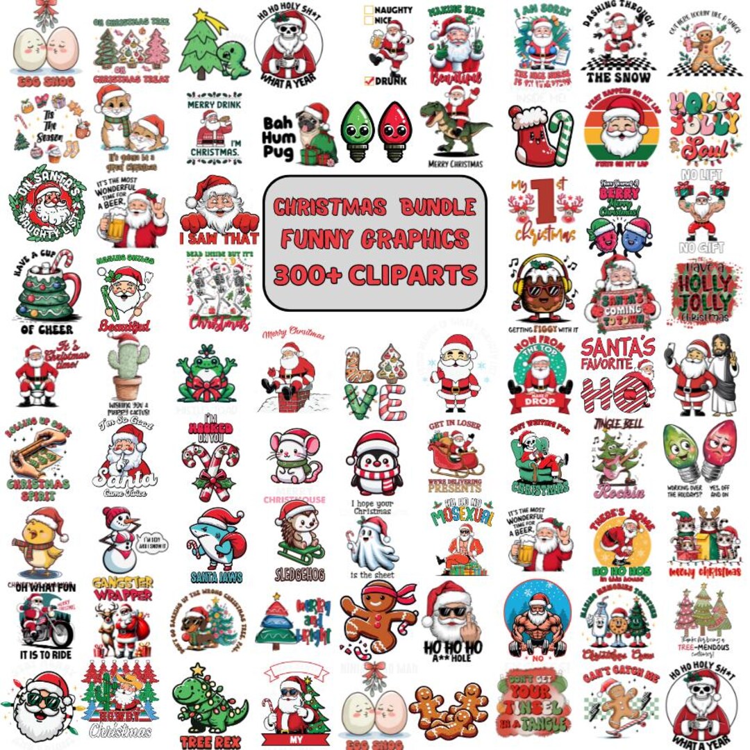 Funny Christmas Digital Printable, Christmas Png, Santa is Here ...