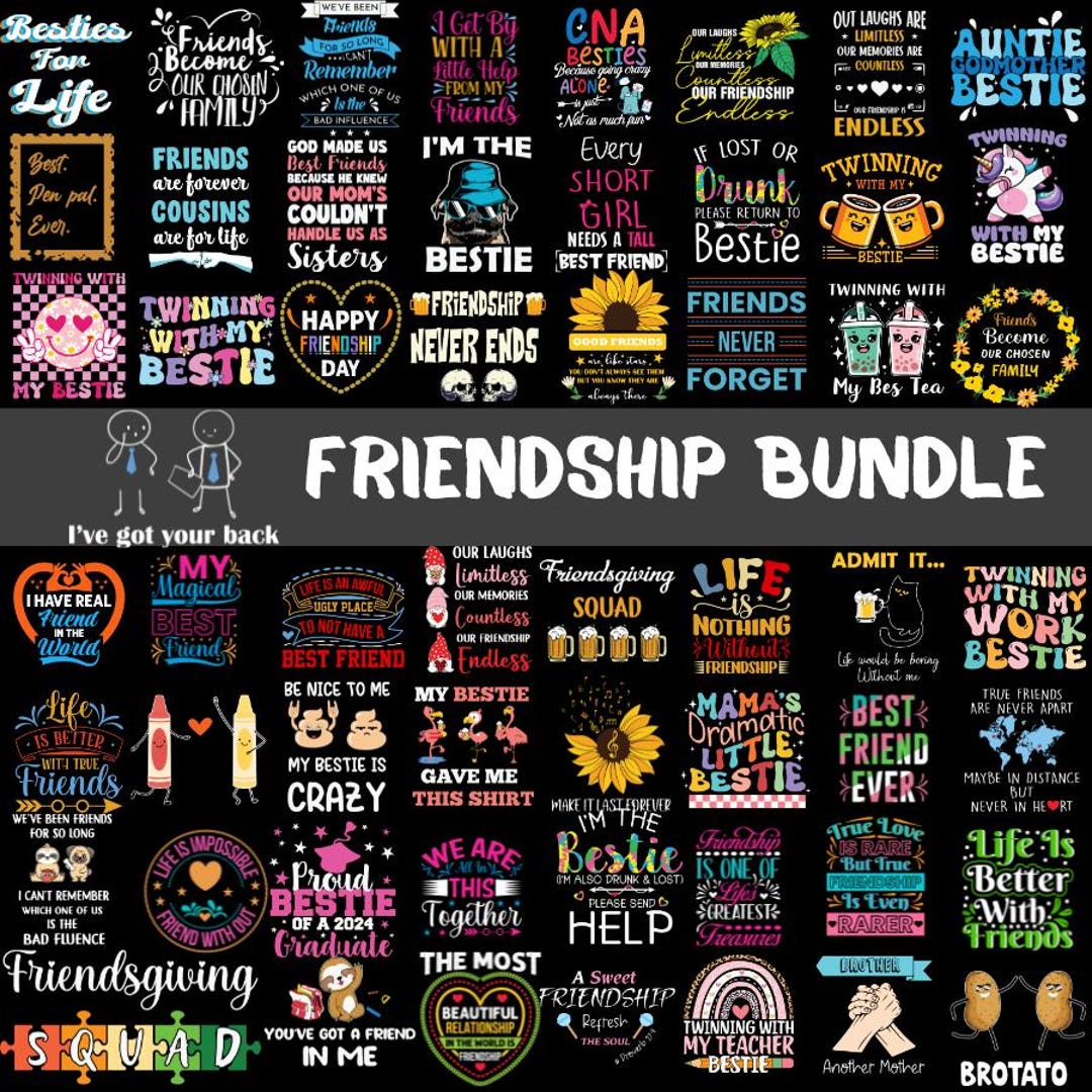 Friendship Bundle, Best Friend Png, Friendship Quotes, Funny Friends ...