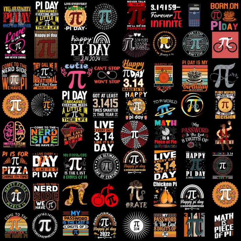 Pi Day Bundle, Math Teacher, Png Bundle, Math Lover, Happy Pi Day ...