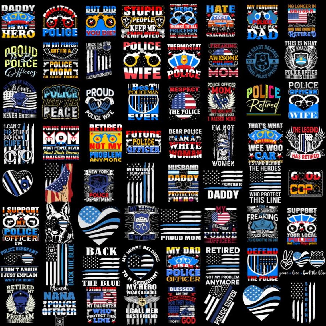 Policeman Png Bundle, Cop Clipart, Digital Bundle, Police Graphic ...