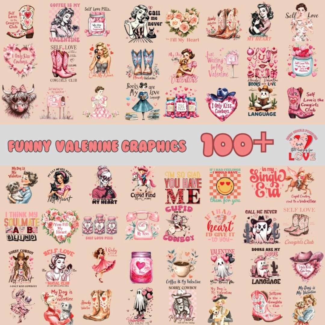 Funny Valentine Cliparts, Valentine Png, Digital Bundle, Funny Graphics ...
