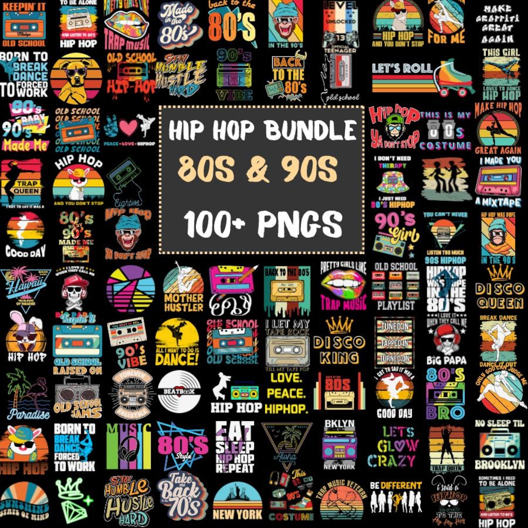 Hip Hop Shirt Designs, 90s Vibe, Png Bundle, Hip Hop Shirt, Late 90s ...