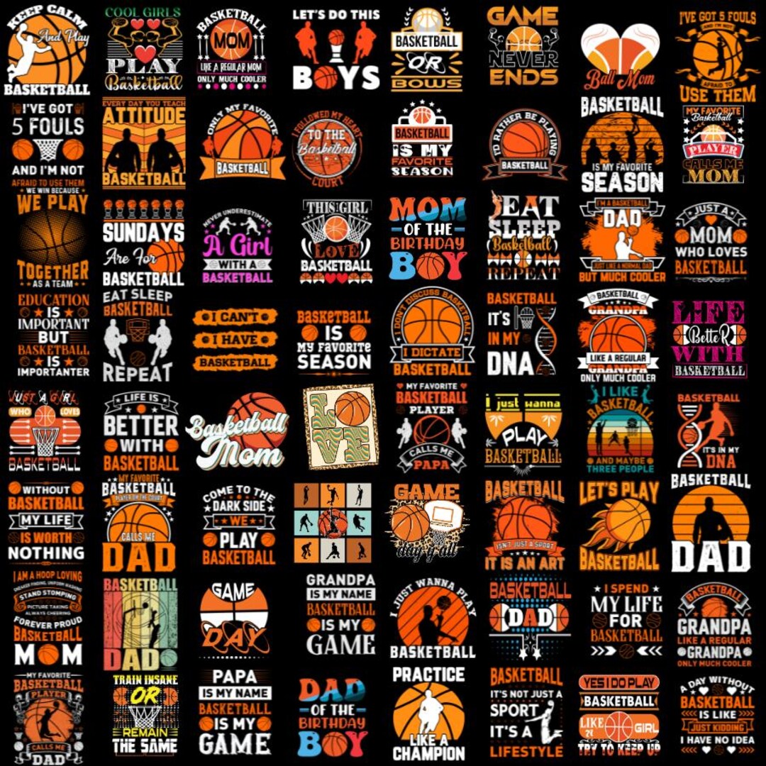 200+ Basketball Png Shirt, Basketball Bundle, Digital Cliparts ...