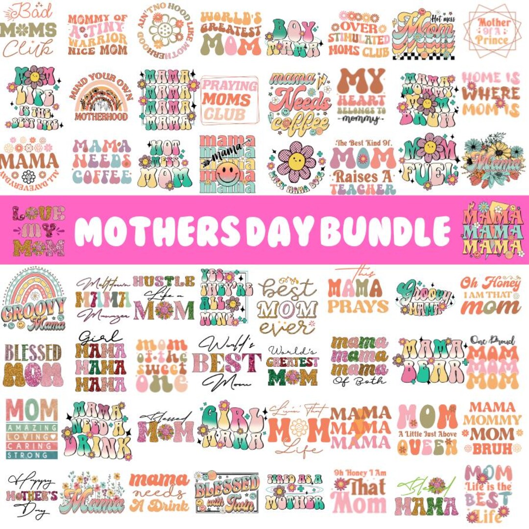 Mothers Day Bundle, Mom Quotes, Png Bundle Mom Shirt, My Mom, Mother ...