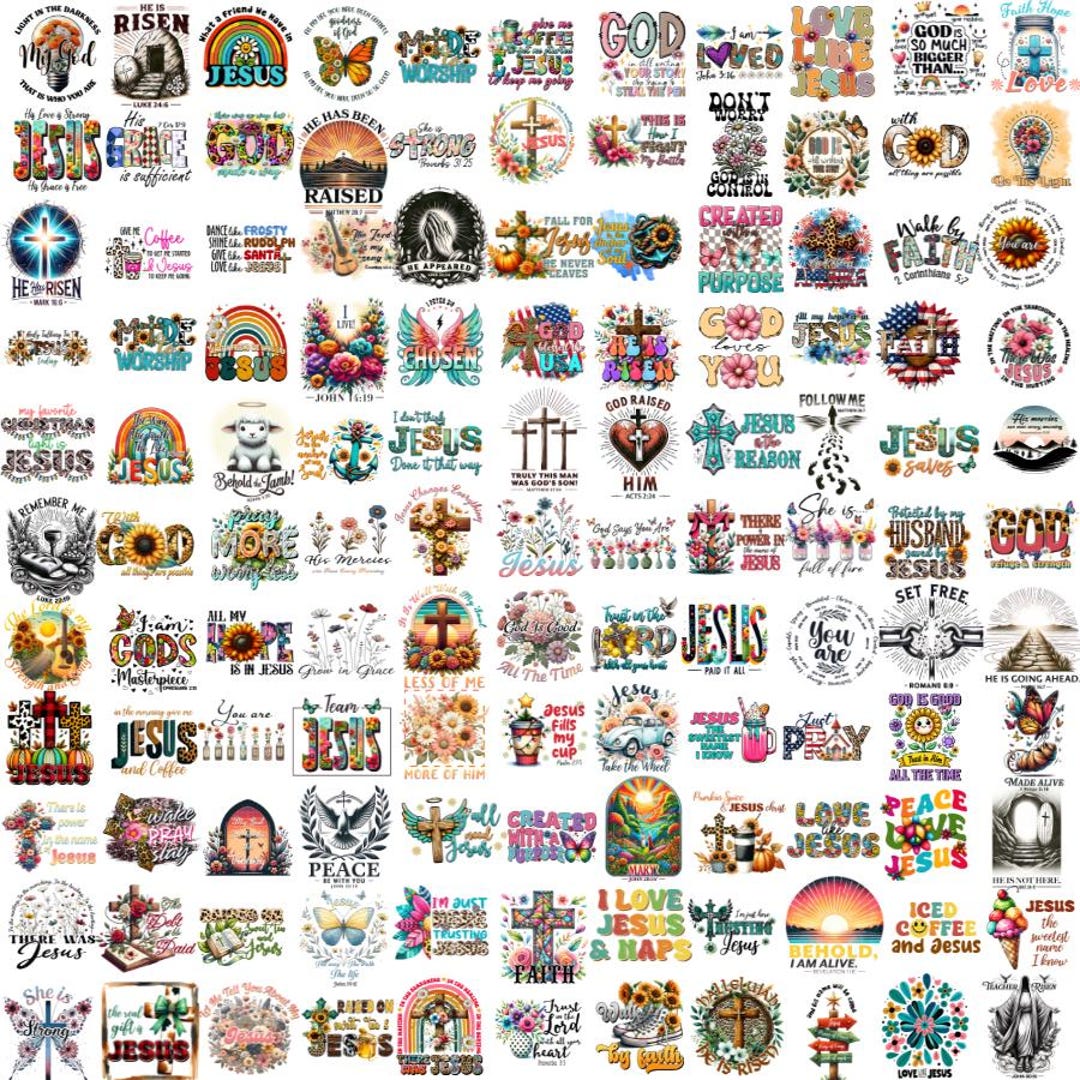 Bible Verse Quotes Png, Christian Bundle, Jesus Png, Faith Printable ...