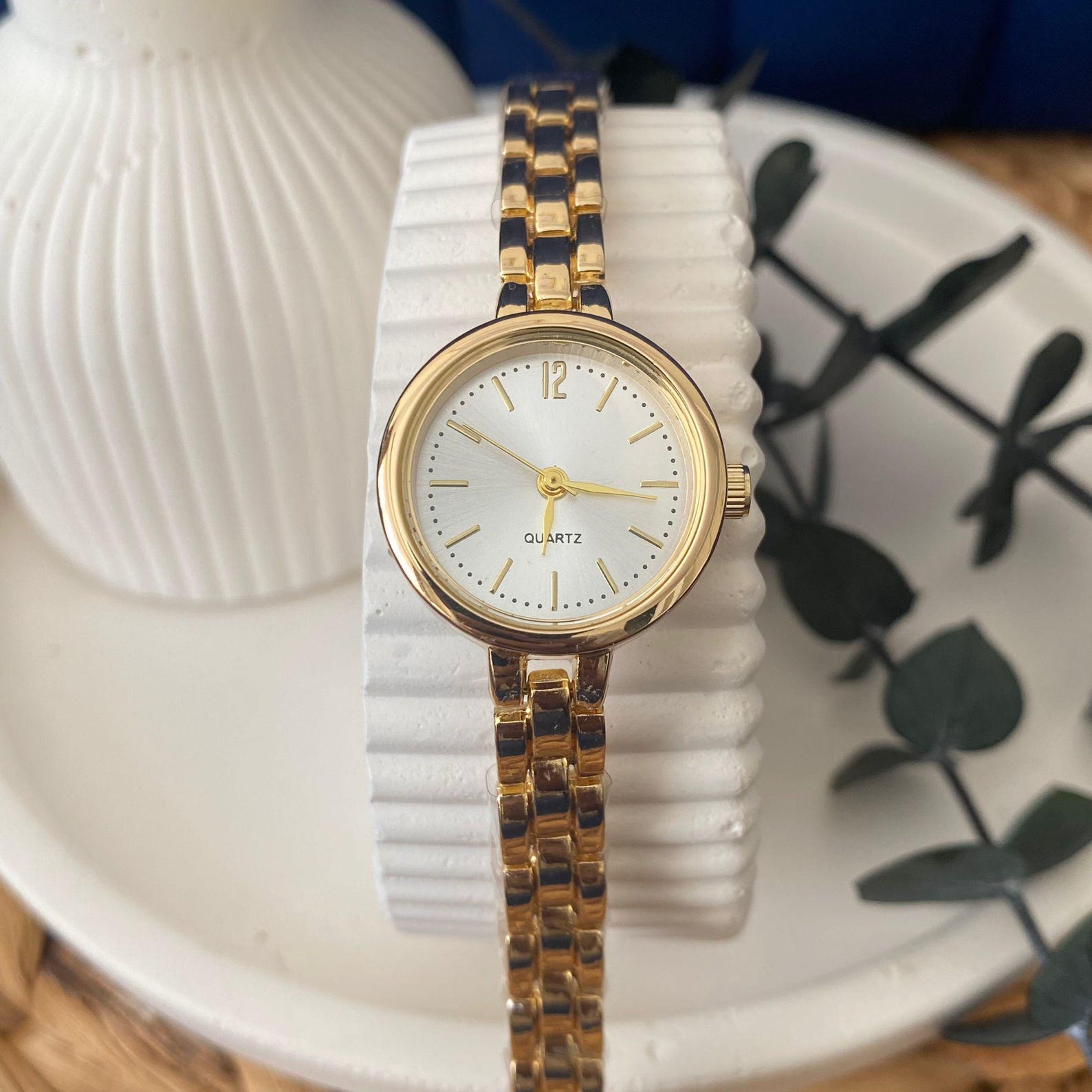 Minimalist Gold Colour Women's Wristwatch, Womens Gold Watch, Womens ...