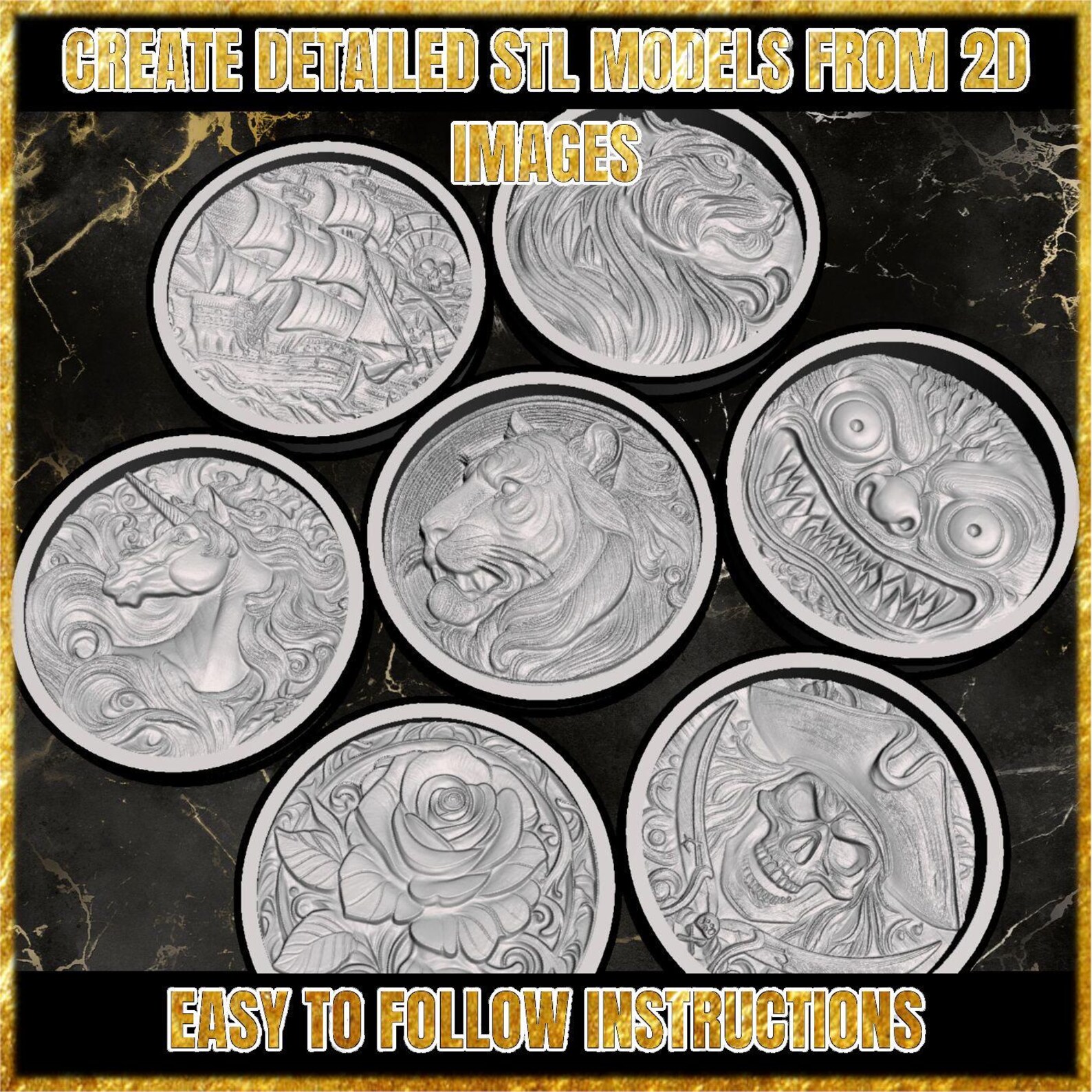 CNC Stl File, 3d Printing Stl File, HOW TO Guide. E Book, Vectric ...