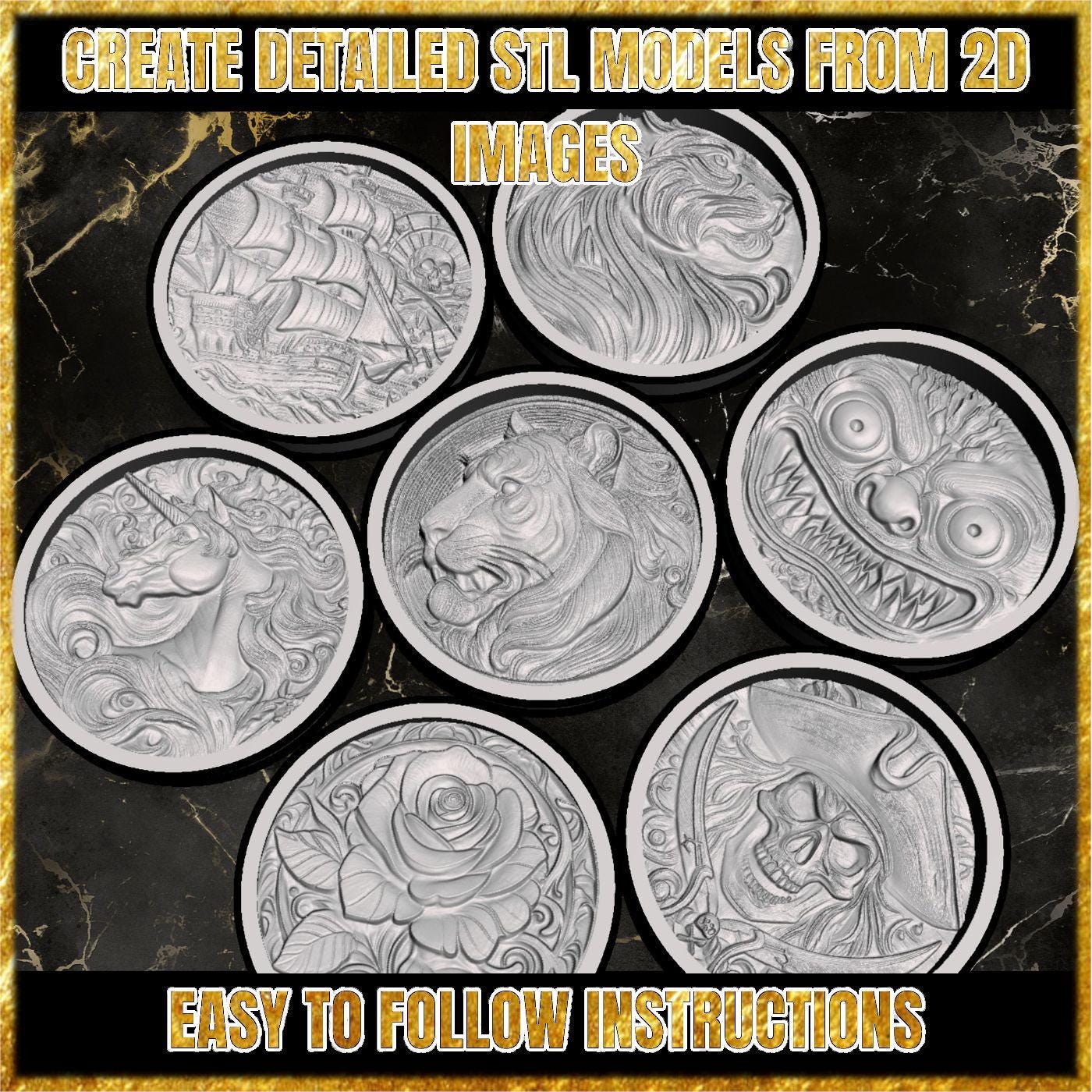 CNC Stl File, 3d Printing Stl File, HOW TO Guide. E Book, Vectric, Easel Cnc, Free 3d Cnc Models ...