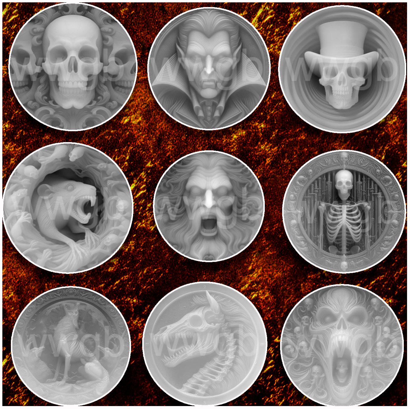 Depth Map Bundle,3d,glowforge,height Maps.glowforge Files,depth Maps ...