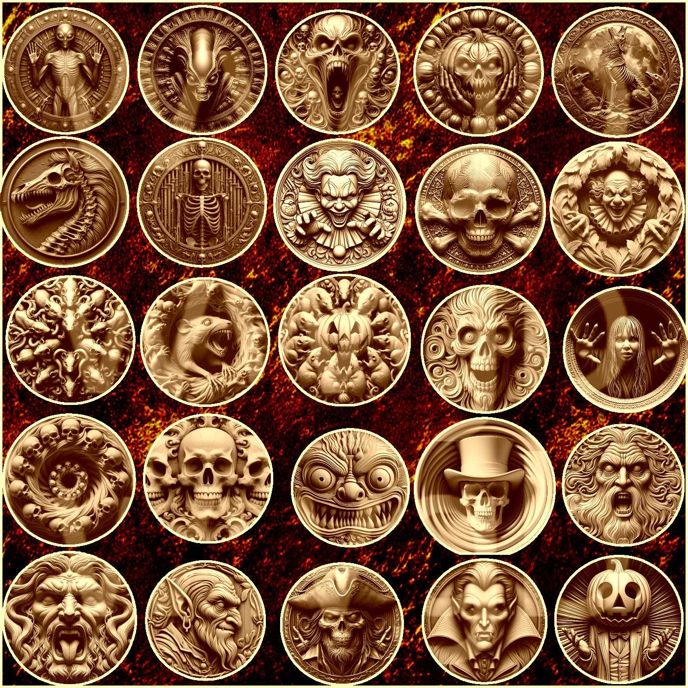 Depth Map Bundle,3d,glowforge,height Maps.glowforge Files,depth Maps ...