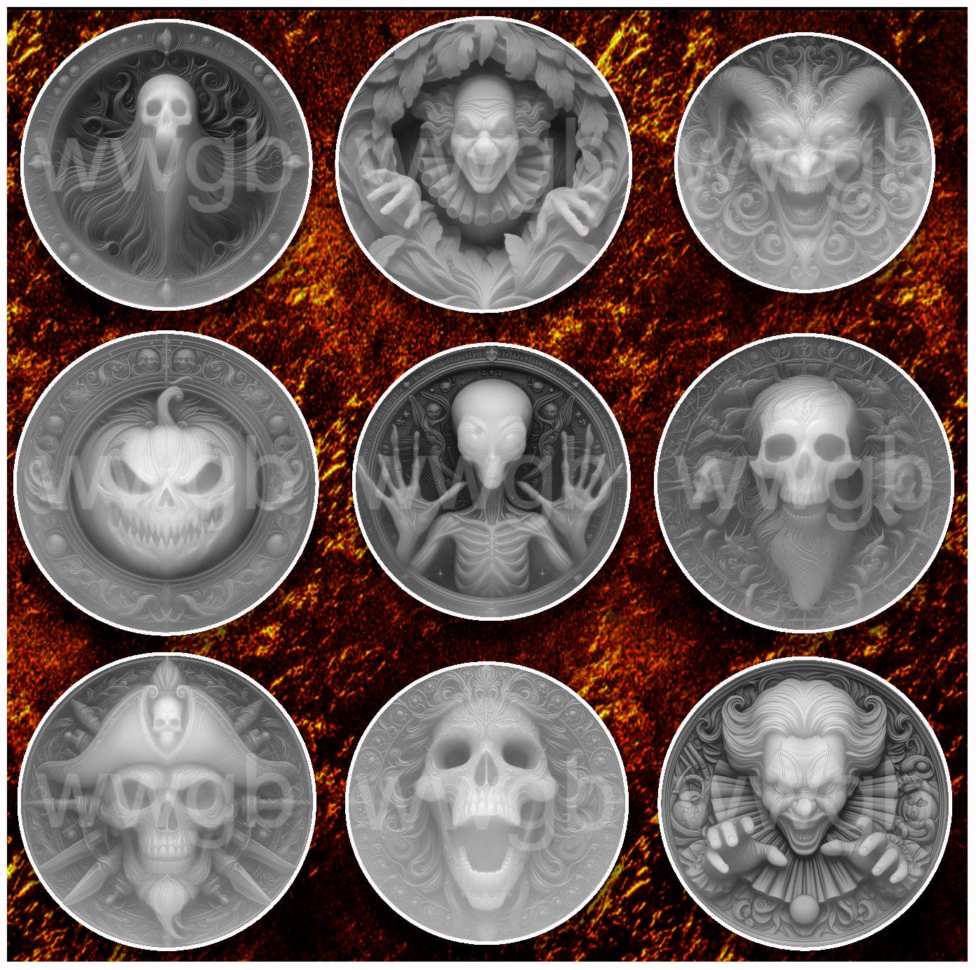 Depth Map Bundle,3d,glowforge,height Maps.glowforge Files,depth Maps ...