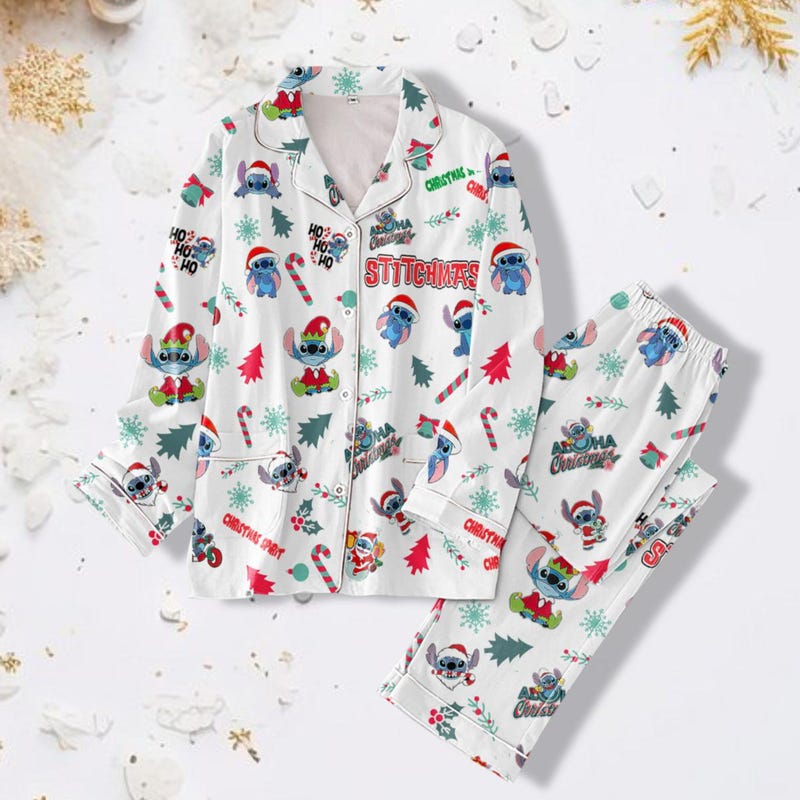 Stitch and Angel Pajamas - Etsy