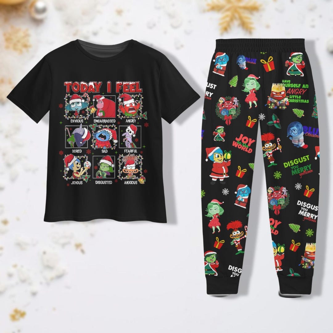 Disney Inside Out 2 Pant Pajamas, Today I Feeling Pixar Inside Out ...