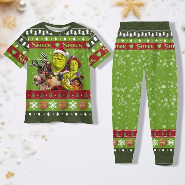 Shrek Pajamas - Etsy