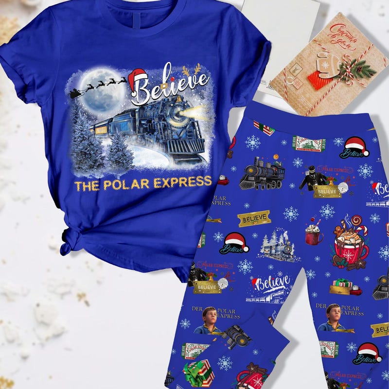 Polar Express Pajamas - Etsy