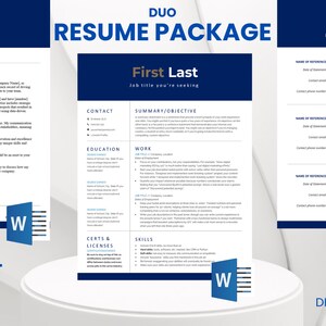 Microsoft Resume Template 2024 - Etsy