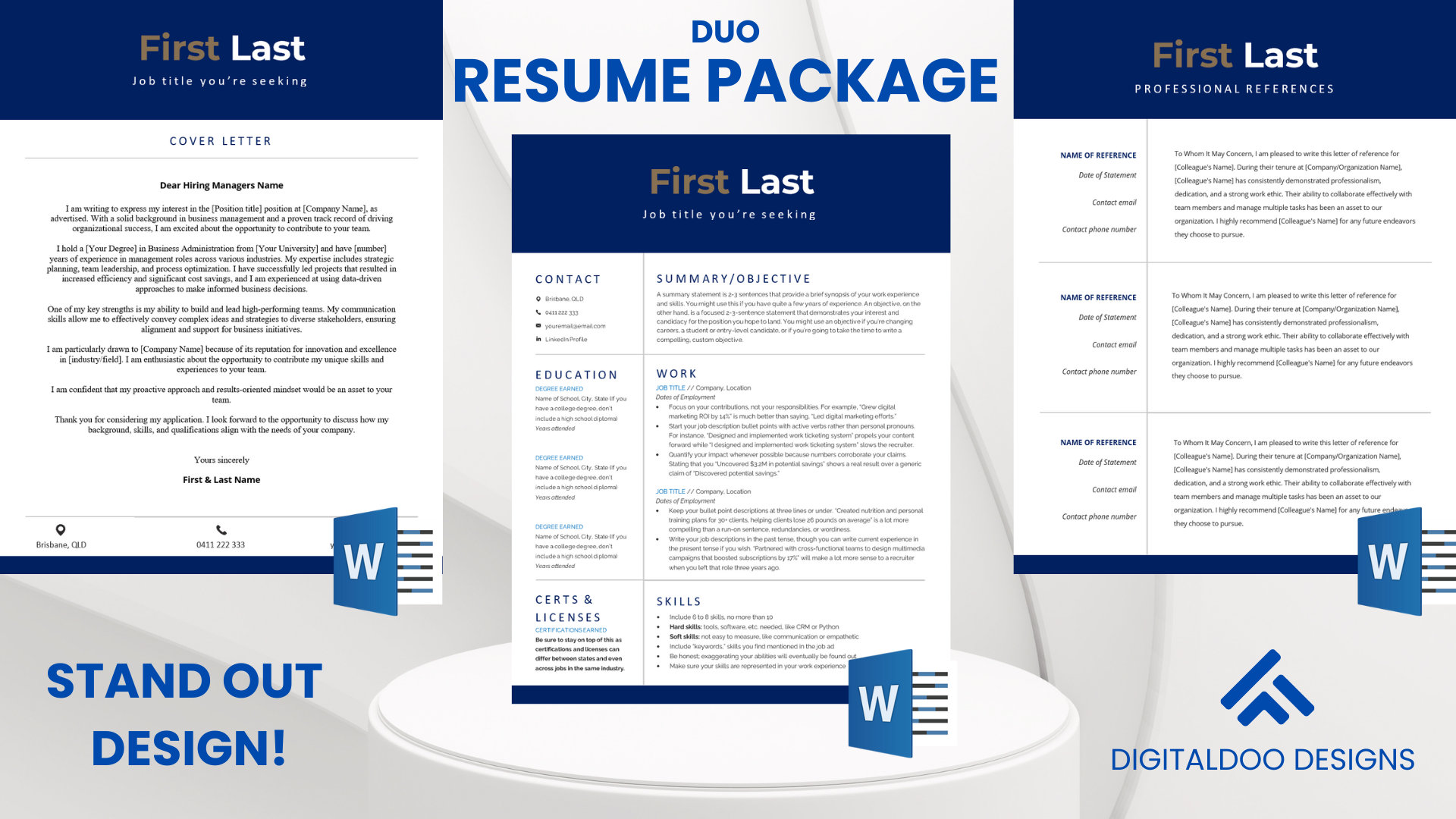 Microsoft Resume Template 2024 - Etsy