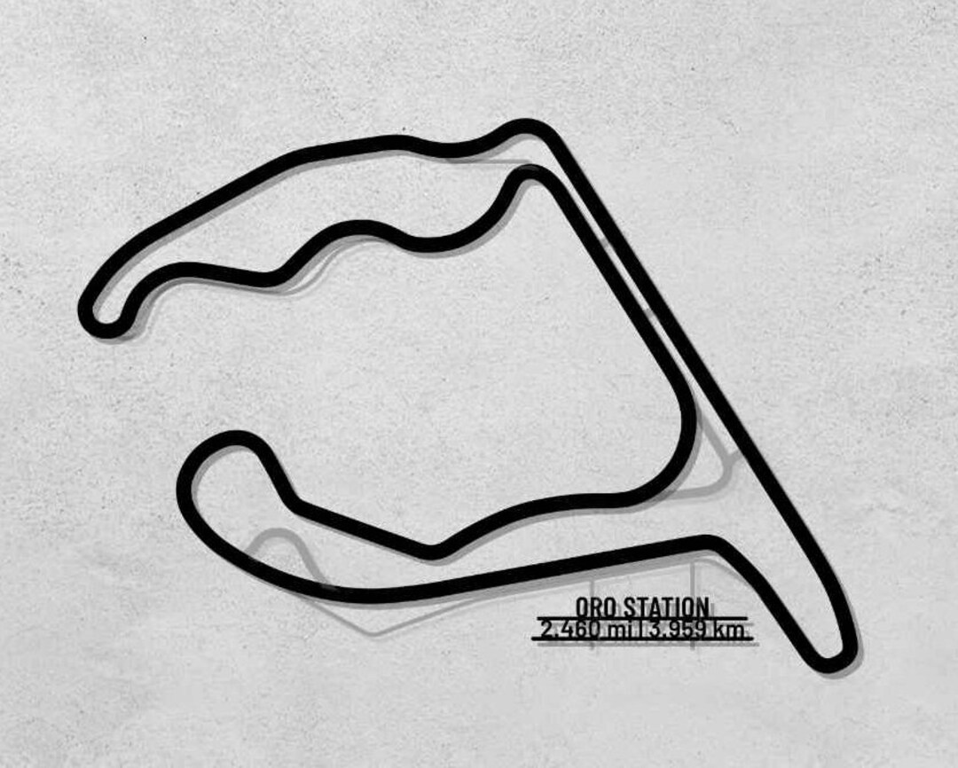 Oro Station Metal Race Tracks Wall Art , Race Tracks Wall Decor, Gifts ...
