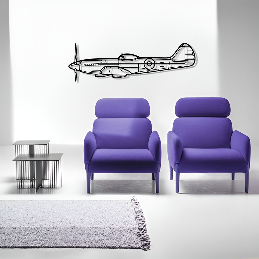 Spitfire MK XIV Metal Aircraft Wall Art, Gifts, Air Craft Art, Air ...