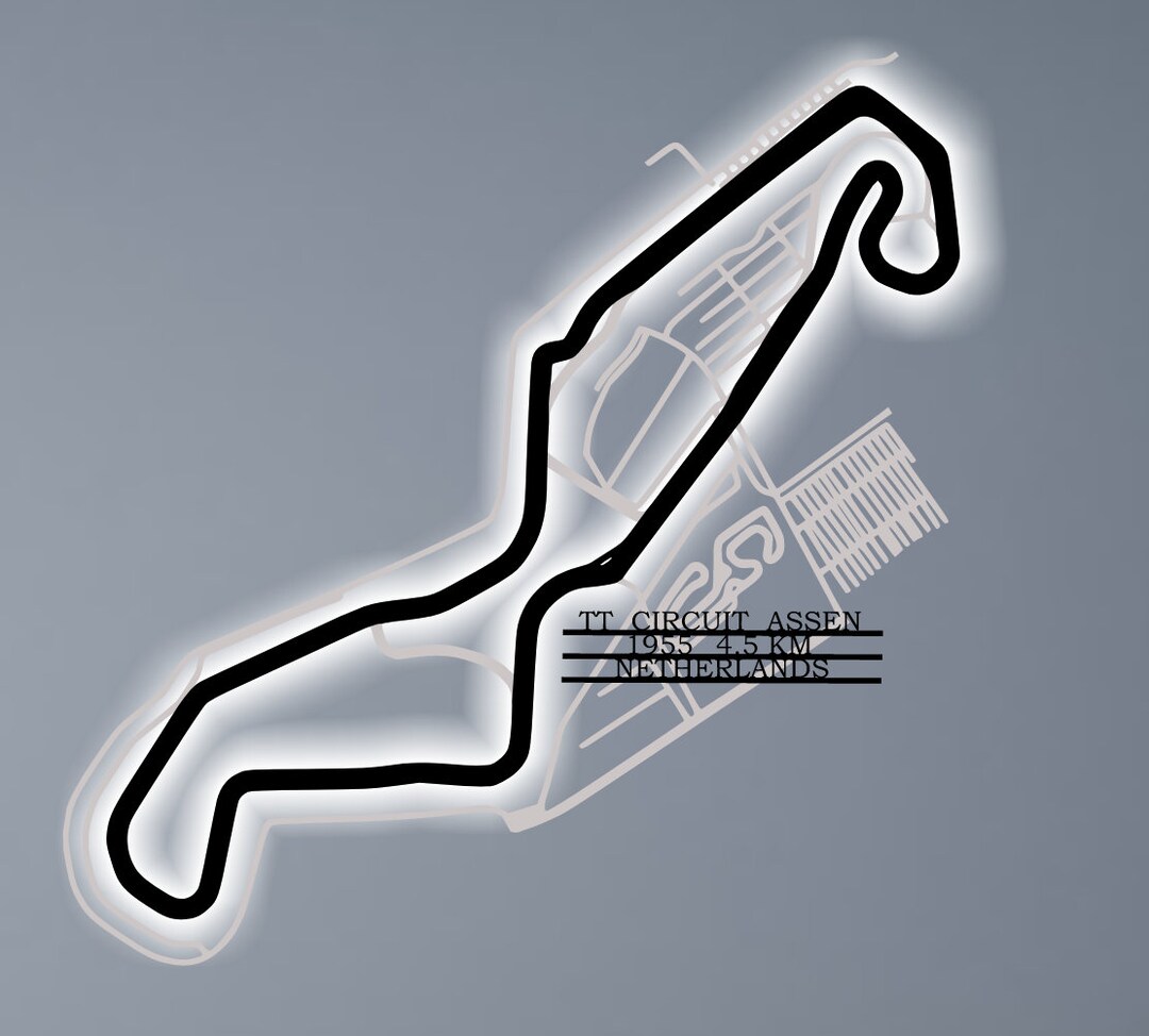 TT CIRCUIT ASSEN Netherlands Metal Race Tracks Wall Art , Race Tracks ...