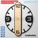 Modern DIY Wall Clock Face Set 1 Cnc Bundle Laser Cut Pack SVG Vector ...