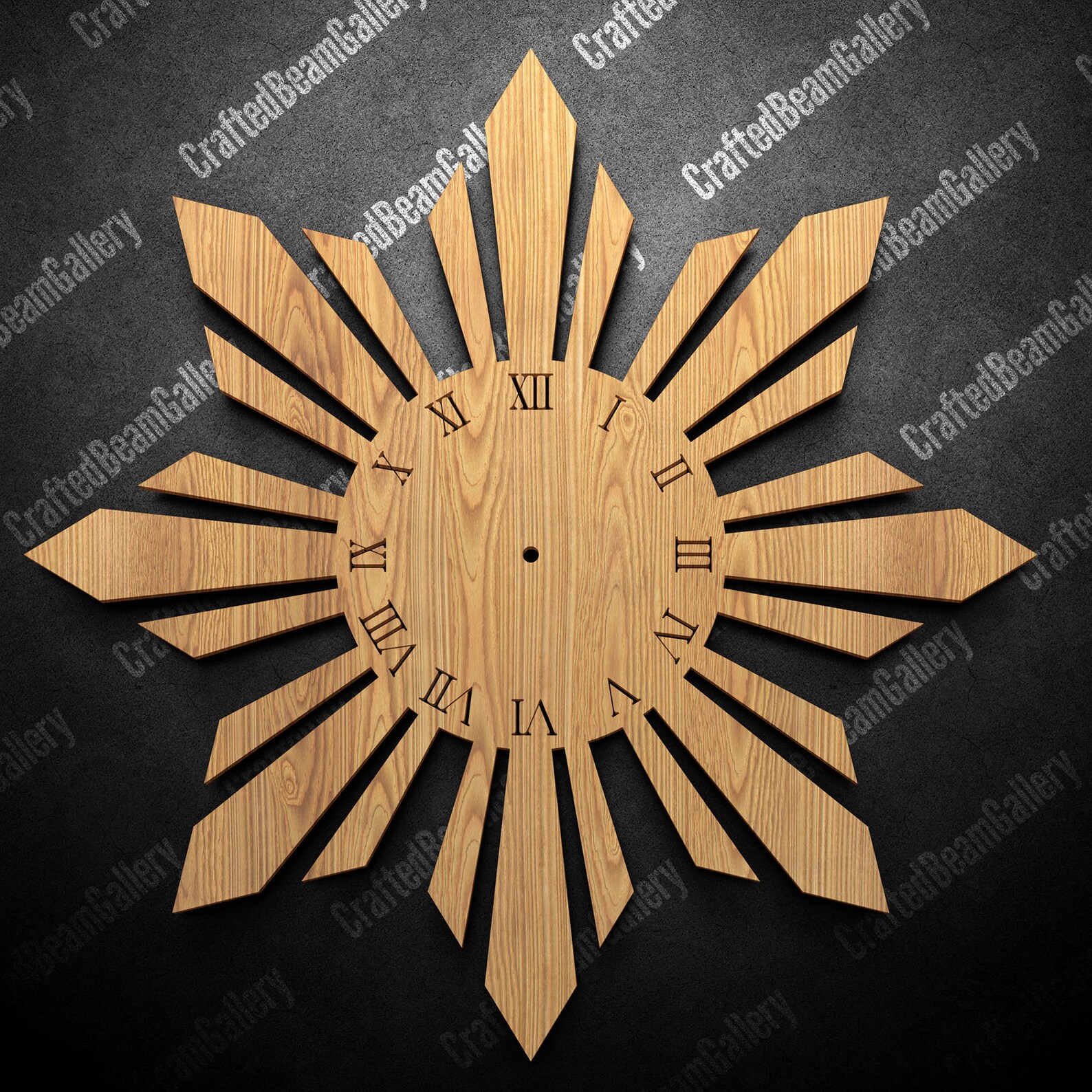 Wall Clock Face Set-01 CNC Bundle Laser Cut Pack SVG Vector Template ...
