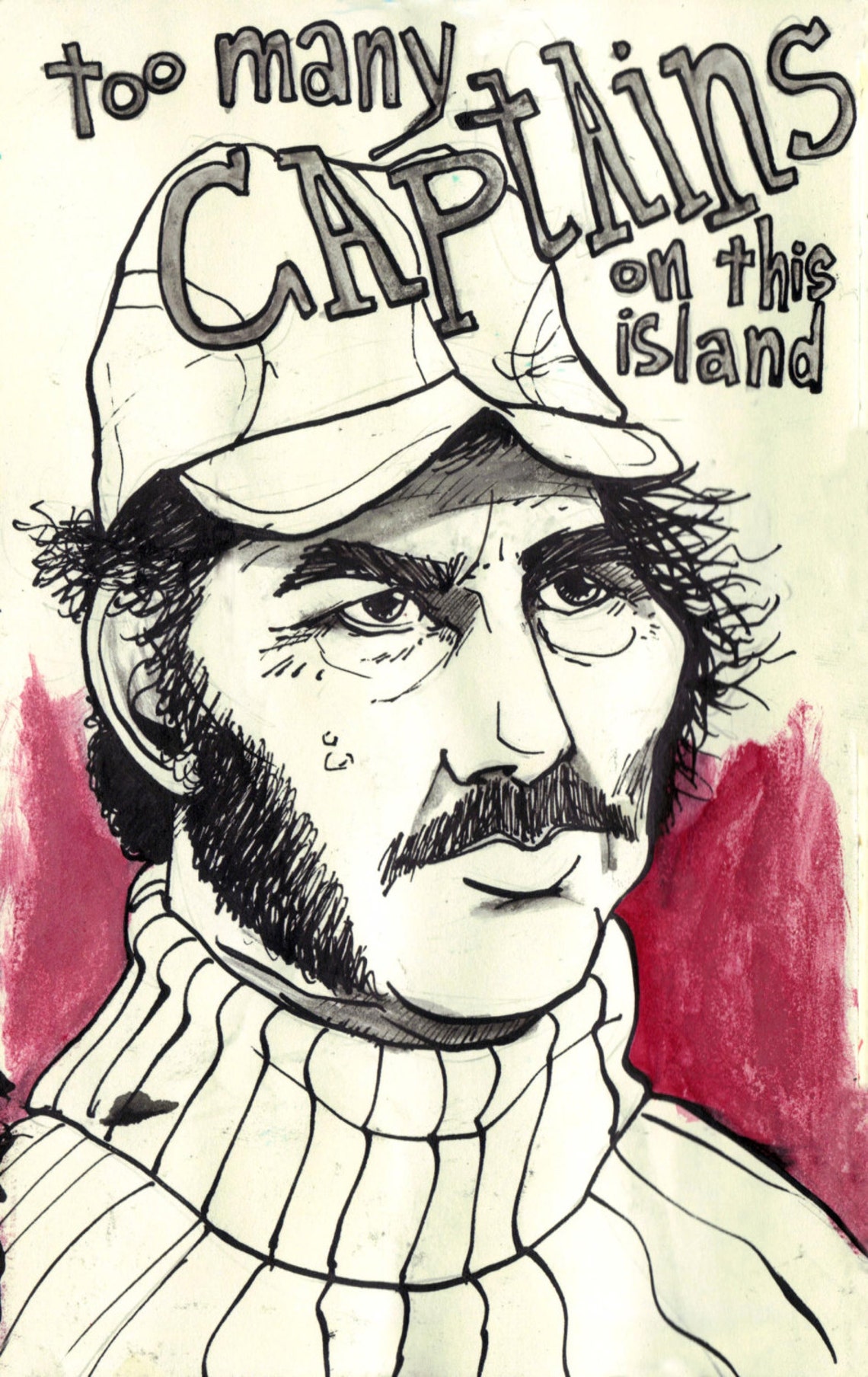 8.5x11 Jaws: Captain Quint | Etsy