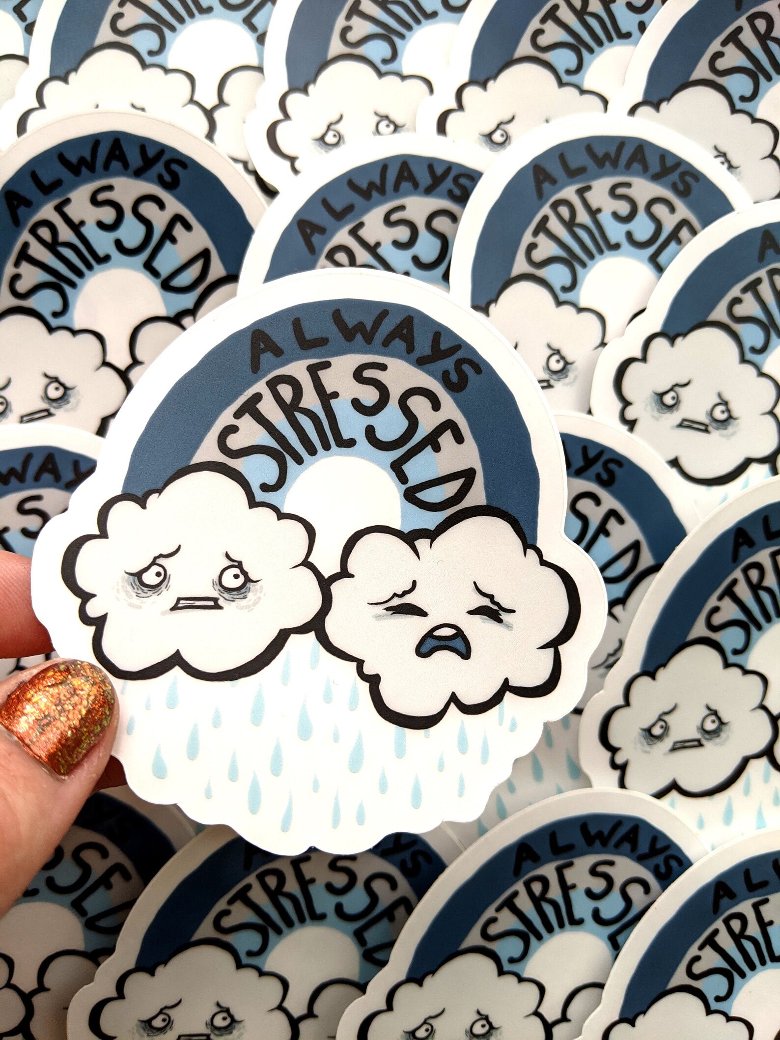 Sticker: Always Stressed - Etsy